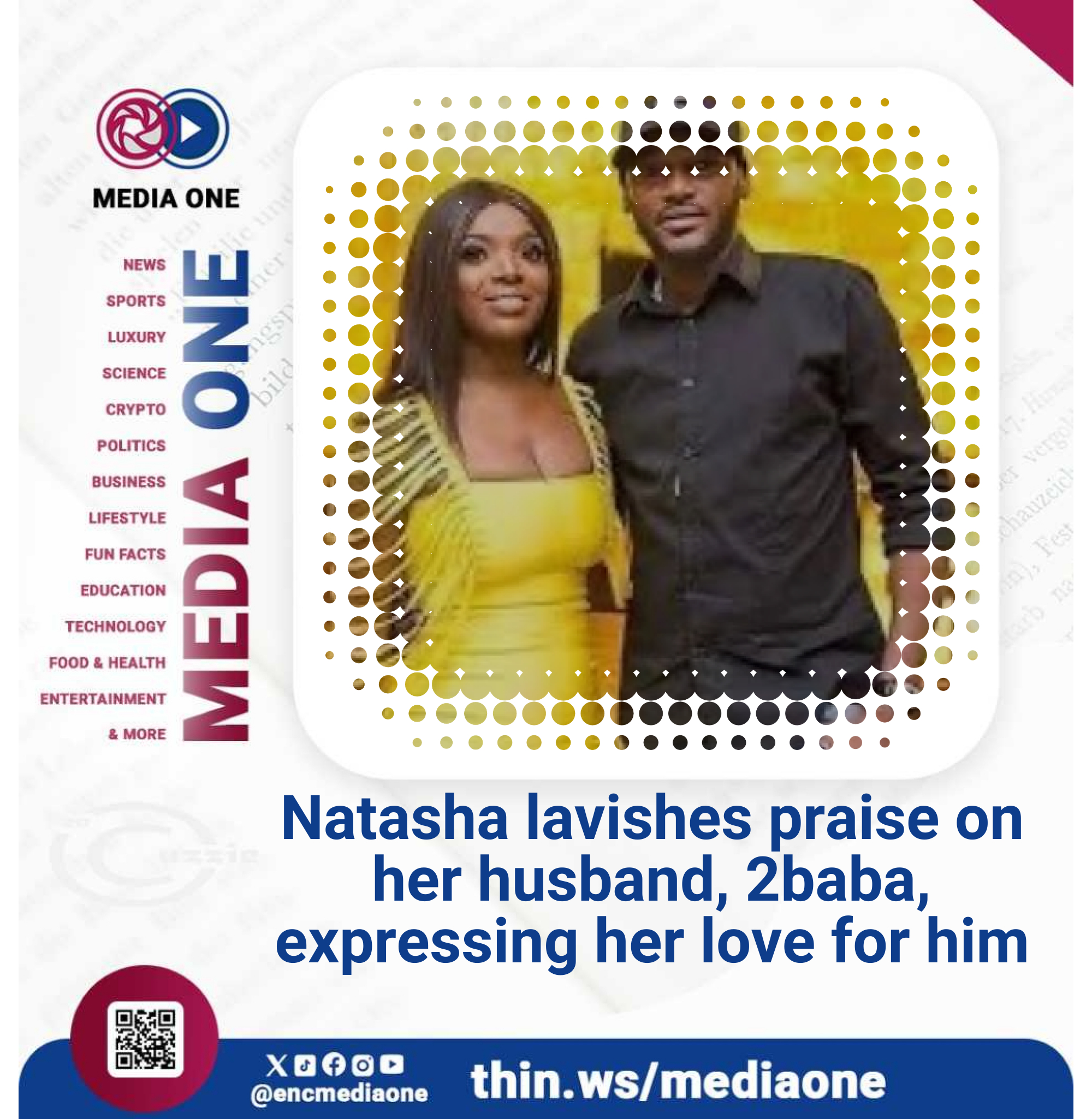 Natasha lavishes praise on her husband, 2baba, expressing her love for ...